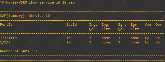 Layer 2 connectivity configuration between Nokia VSR and Cisco IOSv ...