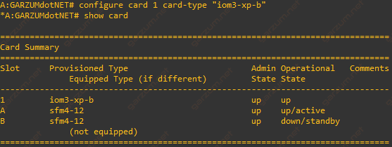 Nokia VSR Card/MDA provisioning - GNS3 example - WanderNets.com