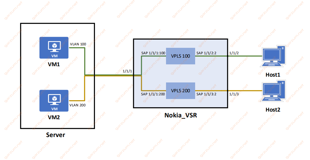 Bridging different VLANs on the Nokia VSR - WanderNets.com