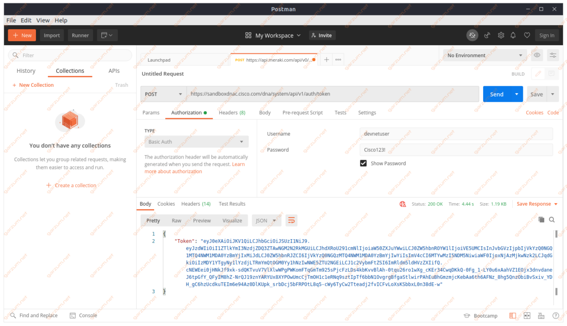 Cisco Dna Center Rest Api Calls With Postman